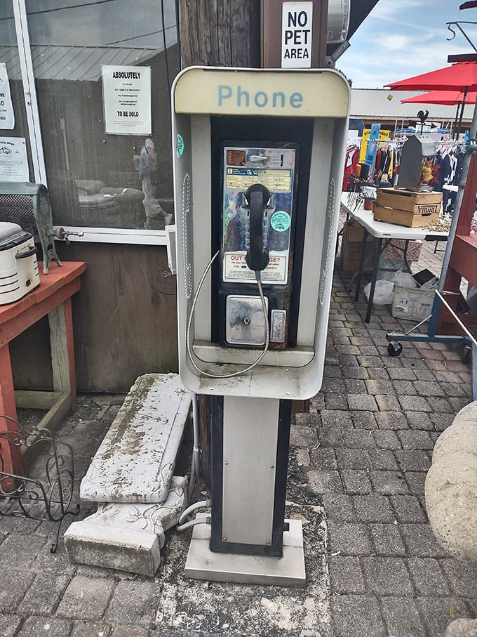 This payphone hasn't connected a call in years, but still connects us to simpler times. The ultimate conversation piece for anyone born before smartphones.