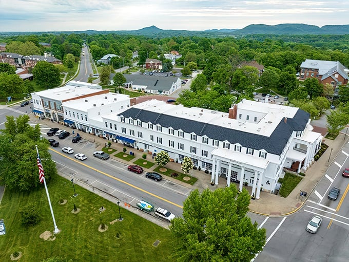 From above, Berea reveals itself as a perfect blend of historic architecture and lush Kentucky landscape. Small town, big perspective.