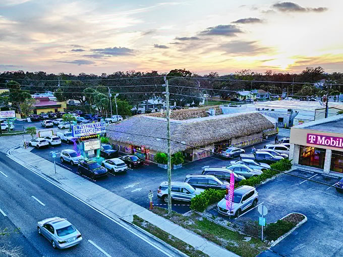 From above, Walt's looks like any roadside Florida building, but locals know it contains seafood treasures worth their weight in gold. 