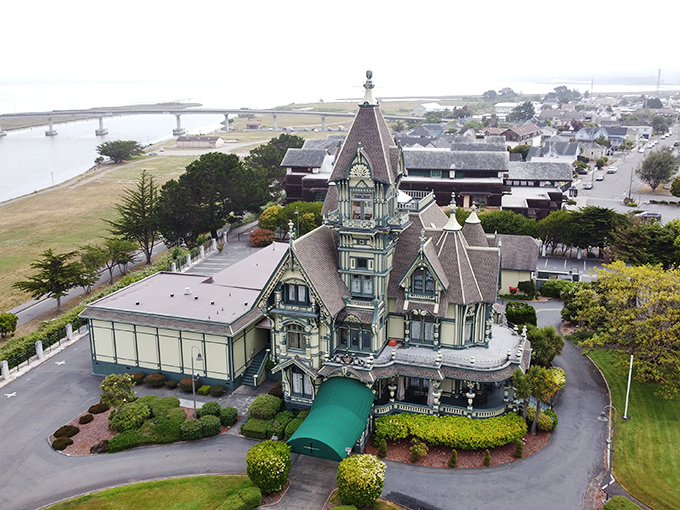 Historic storefronts in muted colors create Eureka's distinctive streetscape &ndash; a place where time slows down in the best possible way.