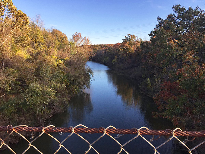 Fall transforms Bird Creek into a mirror reflecting nature's most vibrant wardrobe change—a seasonal spectacle that stops both locals and visitors in their tracks.