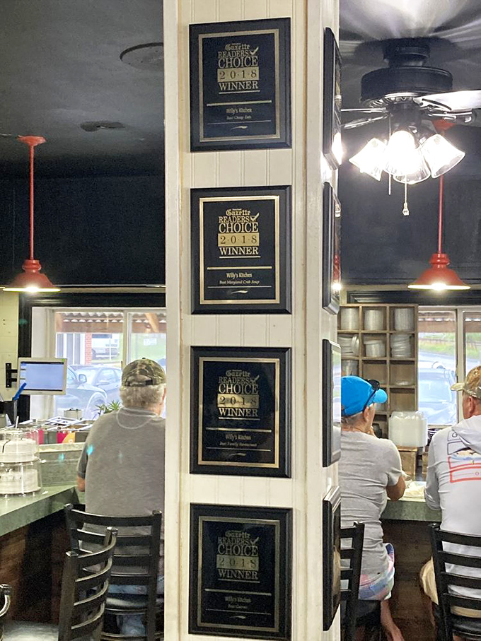 Awards lining the wall like culinary medals of honor. When locals vote you the best, year after year, you're doing something very right.