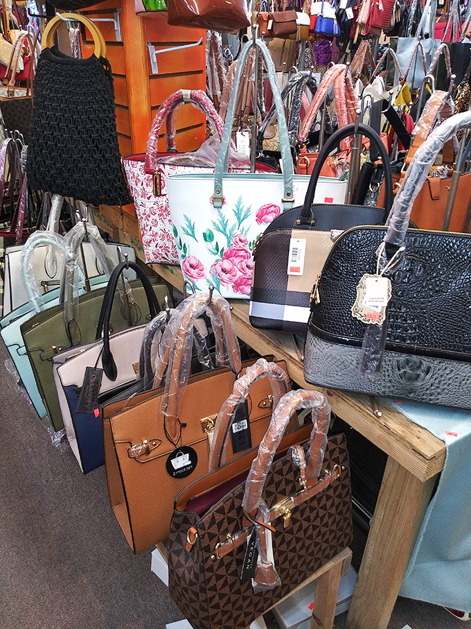 Handbag heaven! Designer-inspired arm candy at prices that won't require explaining mysterious credit card charges to your spouse. 