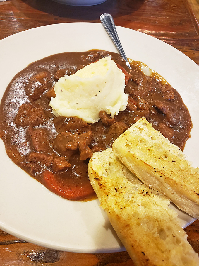 Irish stew that warms you from the inside out, served with bread that's begging to soak up every last drop. Comfort in a bowl.