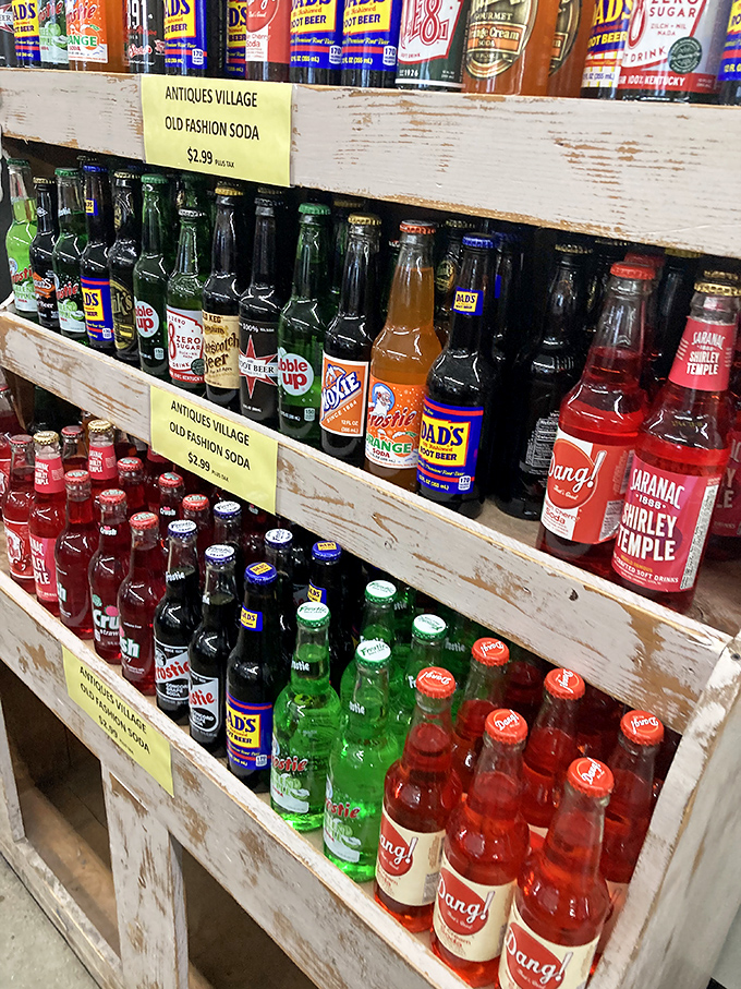 Old-fashioned soda bottles remind us when beverages had character and came in glass, not plastic.