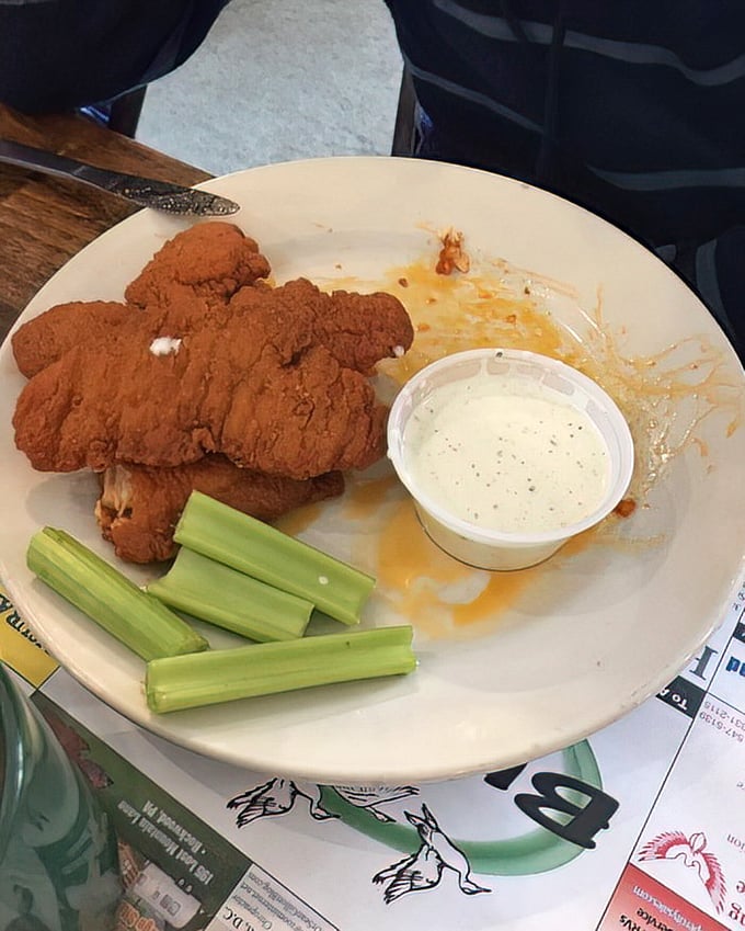 Buffalo chicken fingers that don't need a sports bar setting to shine&mdash;crispy, saucy, and ready for their blue cheese bath.