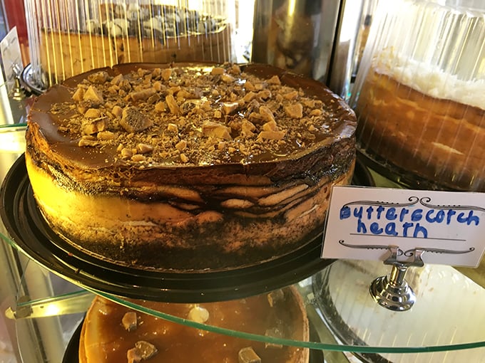 Butterscotch Heath cheesecake looking like it just won a decadence competition &ndash; the kind of dessert that makes you want to write thank-you notes to the universe.