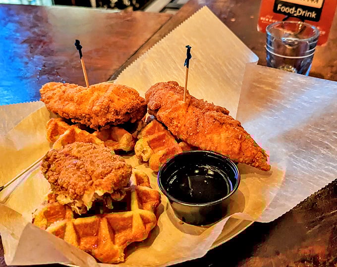 Chicken and waffles: the breakfast-dinner hybrid that proves some of the best relationships are unexpected ones. Sweet meets savory in perfect harmony.