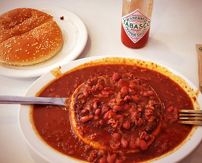 When chili meets burger, magic happens&mdash;a messy, glorious union that requires multiple napkins and absolutely zero regrets.