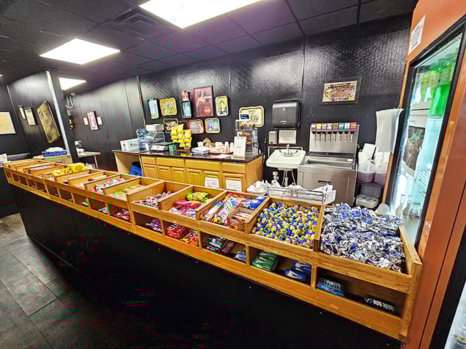 The candy counter&mdash;where breakfast decisions get complicated and everyone briefly considers dessert first. Life's short, eat the chocolate.