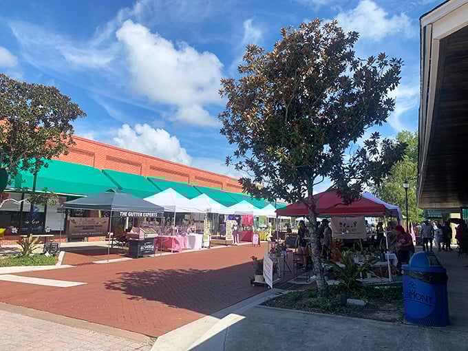 Colorful canopies and brick-paved streets make Clermont's downtown gatherings feel like a festival where calories somehow don't count. The diet starts tomorrow!