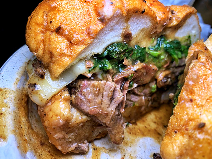 This isn't just lunch&mdash;it's a work of art. Tender meat, melted cheese, and broccoli rabe create the holy trinity of sandwich perfection.