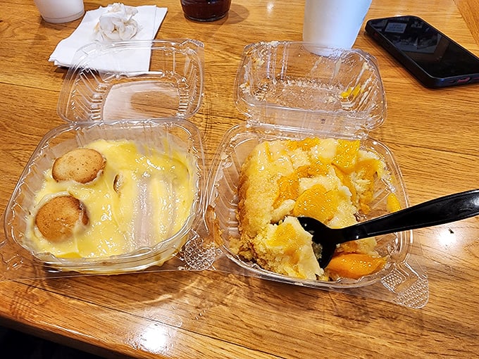 Sweet endings await those brave enough to save room after conquering Blake's barbecue mountain. 