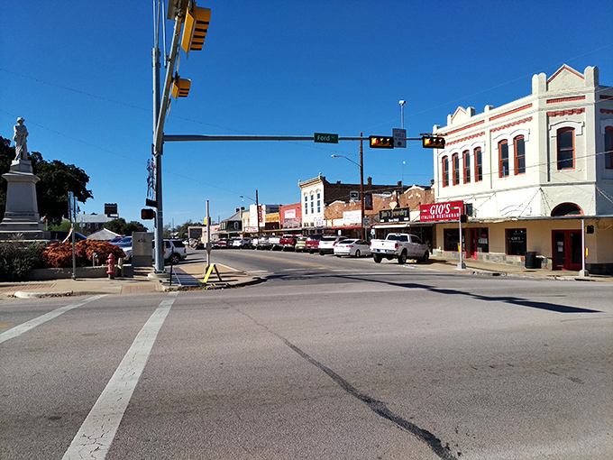Llano's downtown intersection has witnessed first dates, parades, and the daily rhythm of small-town life&mdash;all under the watchful gaze of that courthouse clock tower.