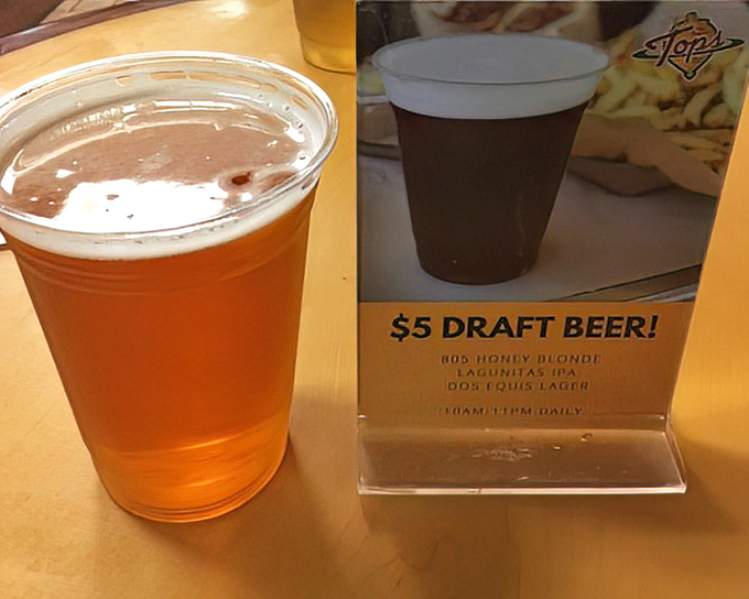 Beer o'clock comes to Tops! A refreshing draft alongside that classic burger or pastrami sandwich makes for the kind of simple pleasure we all deserve.