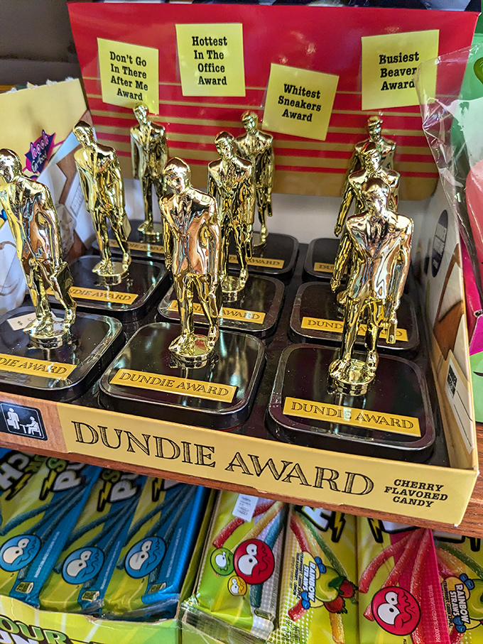 Office humor meets sweet treats with these Dundie Award candies&mdash;perfect for the Dunder Mifflin fan with a cherry-flavored sweet tooth.