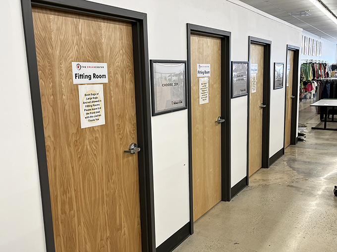 Fitting rooms: where hopeful optimism meets reality. And unlike department stores, the lighting is mercifully forgiving.