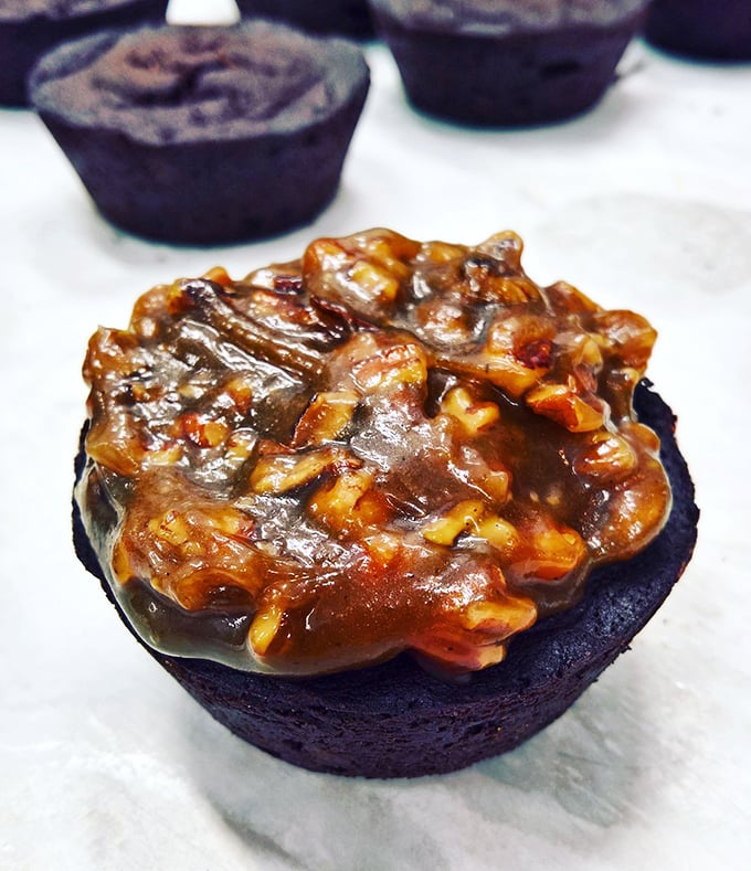This German chocolate cupcake isn't messing around. The coconut-pecan frosting is like a tropical vacation for your mouth.