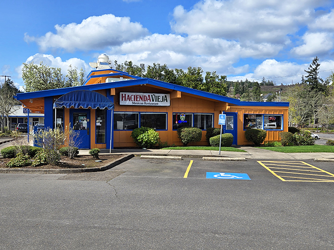 Hacienda Vieja's vibrant colors promise authentic Mexican flavors that somehow taste even better in this quintessential Oregon town.