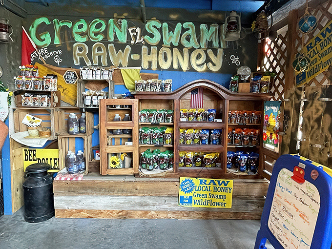 Liquid gold, Florida style! Green Swamp Raw Honey showcases nature's sweetest collaboration between bees and blossoms.