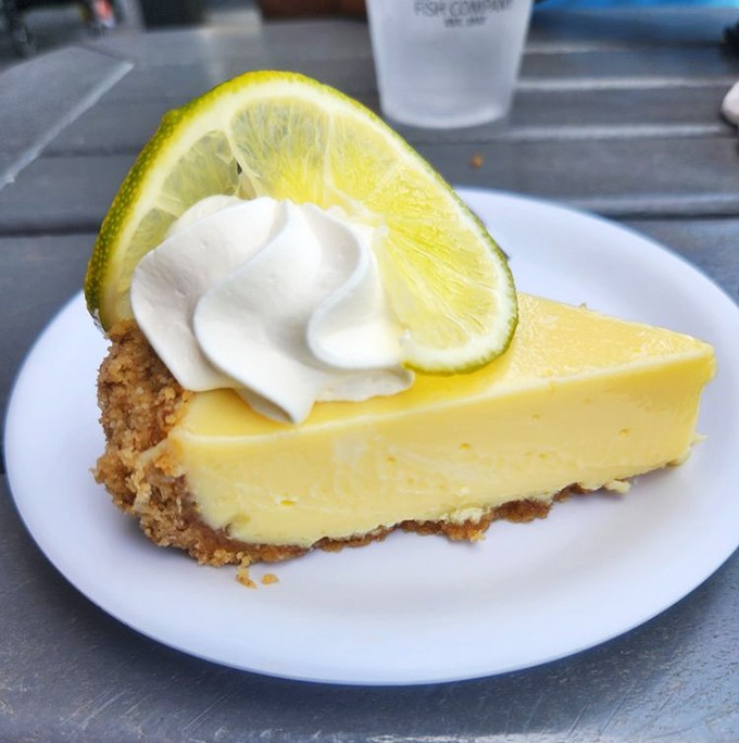 The final act that steals the show. This key lime pie, with its perfect balance of tart and sweet, is the Florida dessert that haunts your dreams.