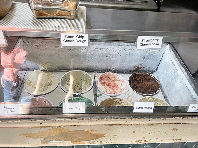 The display case &ndash; where difficult decisions are made daily and "I'll just have a taste" becomes "make it a double scoop."