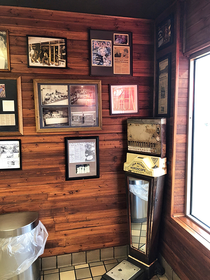 The wood-paneled walls serve as Jimmie's unofficial museum, where framed memories tell the story of an Albany institution one photograph at a time.