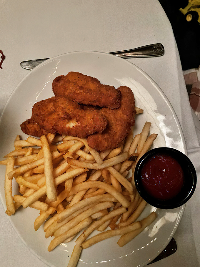 Even the chicken tenders and fries show The Bull Pen's commitment to quality &ndash; kid's menu items prepared with grown-up culinary standards.