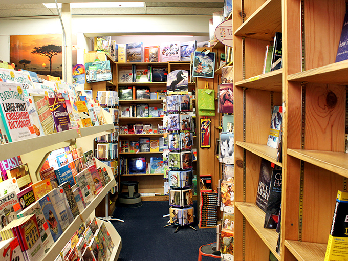Puzzle books, greeting cards, and literary treasures&mdash;the perfect corner to find gifts for people you actually like.