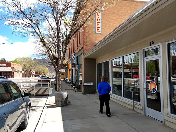 Downtown Palisade's walkable streets invite exploration, where every storefront from the cafe to the library tells part of the town's story.
