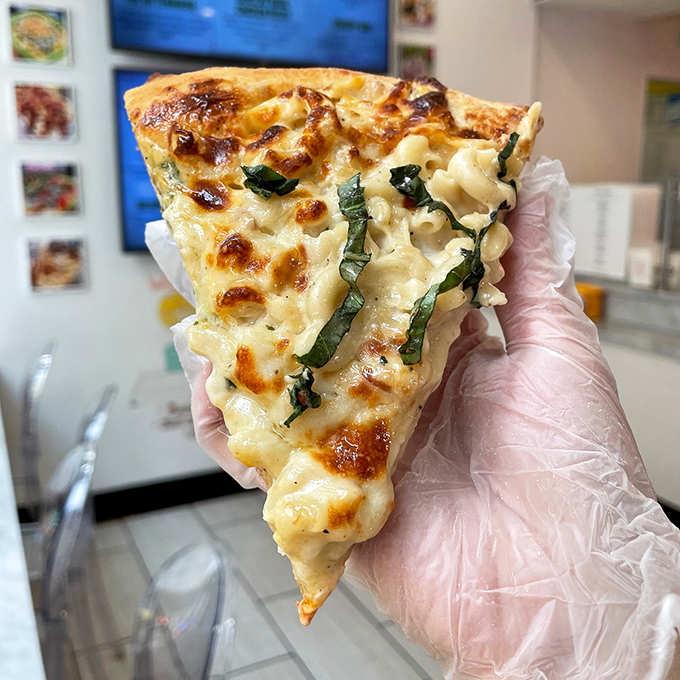 Mac'n Chizzas prove that pizza and mac and cheese were destined to find each other all along.