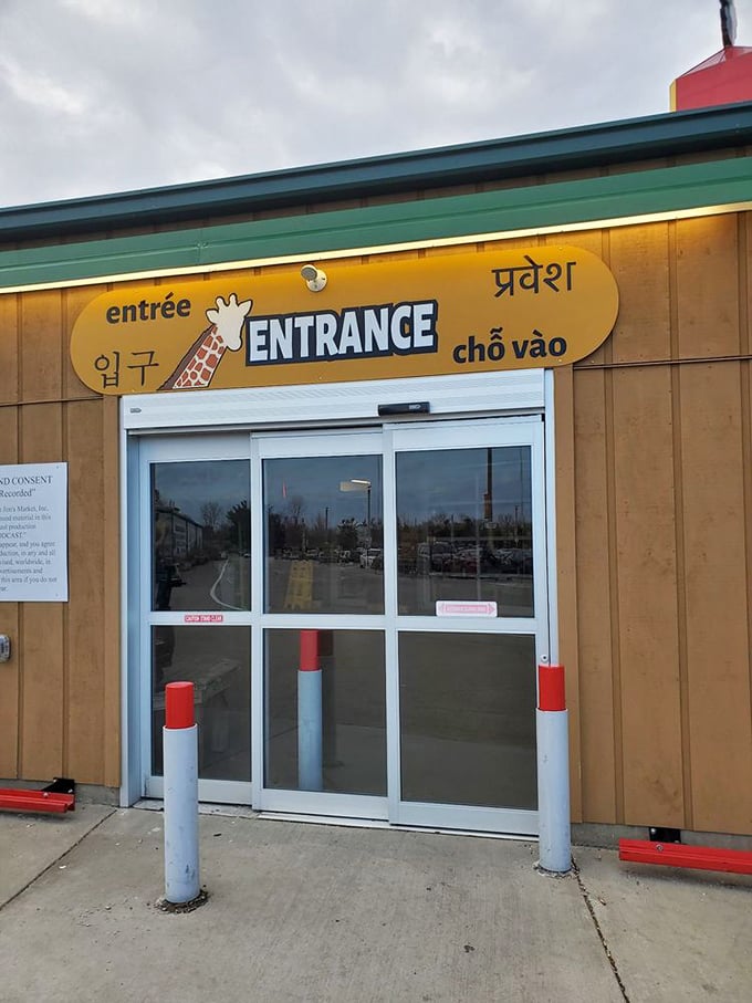 The multilingual welcome sets the tone perfectly. When even the entrance sign speaks several languages, you know you're in for a world tour.