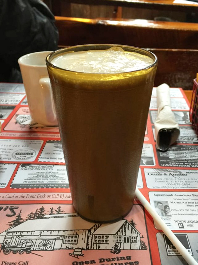 This isn't just a maple frappe&mdash;it's New Hampshire in liquid form. Cold, sweet, and strong enough to fuel your entire day of antiquing.