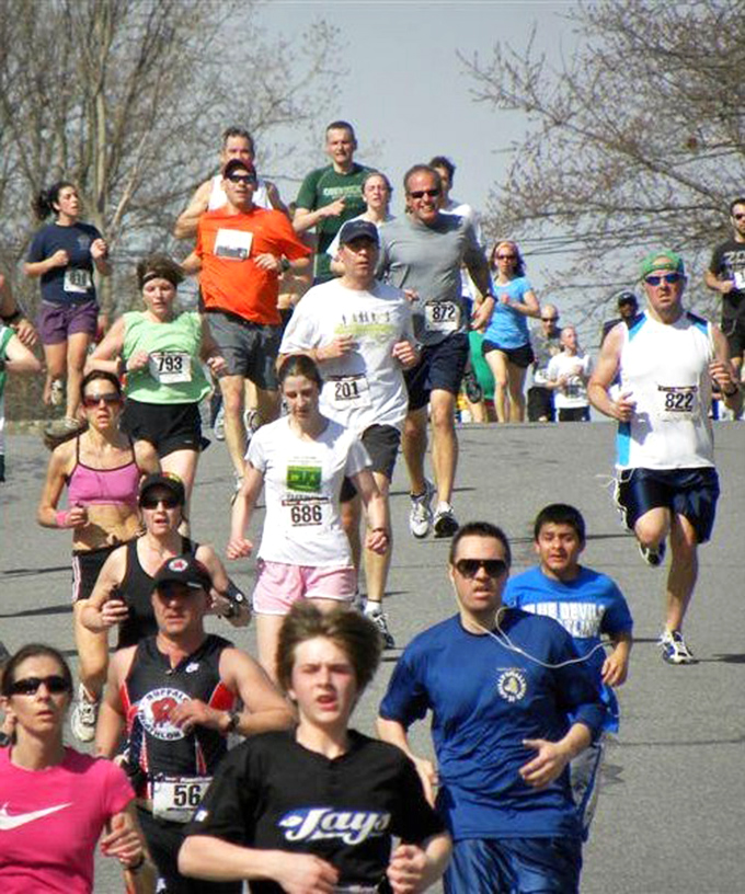 Community spirit powers these runners more than any energy gel – proving East Aurora knows how to come together without a crisis forcing them to.