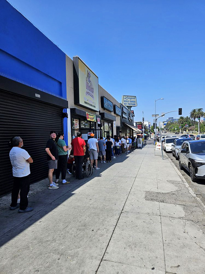 The ultimate testament to quality&mdash;people willingly standing in line under the California sun. When food is this good, waiting becomes part of the pilgrimage.