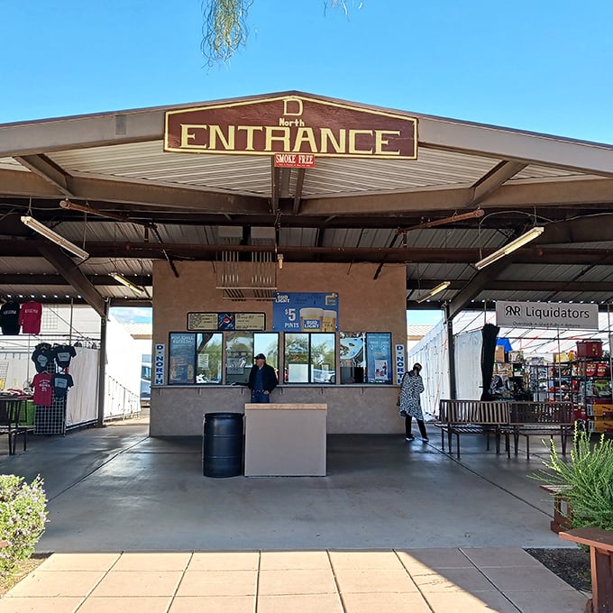 The North Entrance &ndash; gateway to possibility, where wallets enter full and leave empty, but shopping bags make the reverse journey.