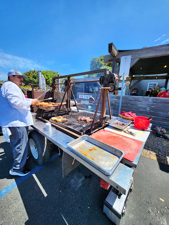 The primal appeal of meat over fire&mdash;a cooking method older than civilization but perfected right here in Santa Barbara wine country.