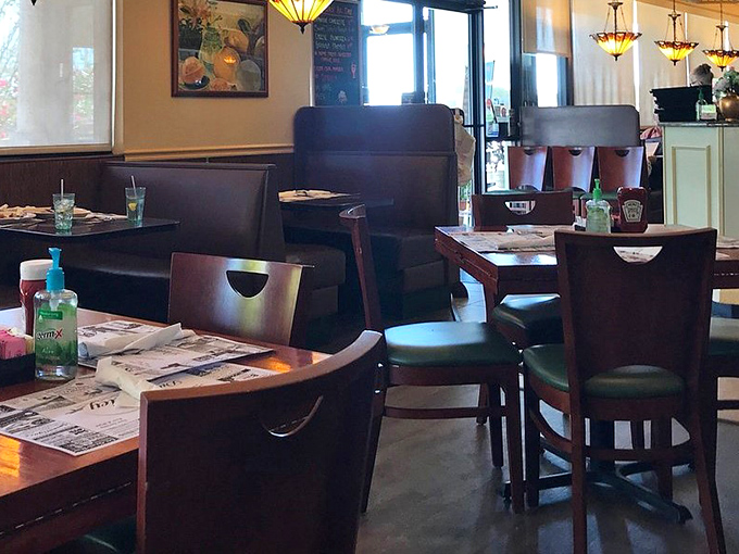 Comfortable booths invite you to linger over that second (or third) cup of coffee &ndash; because great breakfast experiences shouldn't be rushed.