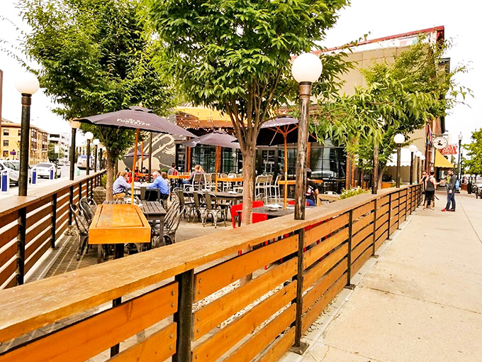 The patio&mdash;where vitamin D meets vitamin "Delicious." Summer evenings were invented specifically for this exact dining experience.