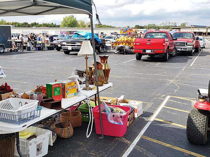 The outdoor market &ndash; where Ohio's weather adds an element of adventure to the hunt. Every table holds potential magic worth braving the elements for.