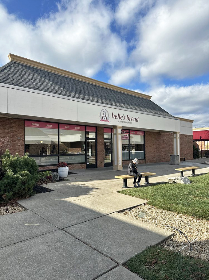 Even the exterior seems to know it's housing something special. That bench outside isn't just seating&mdash;it's the perfect spot to contemplate your next Belle's Bread adventure.