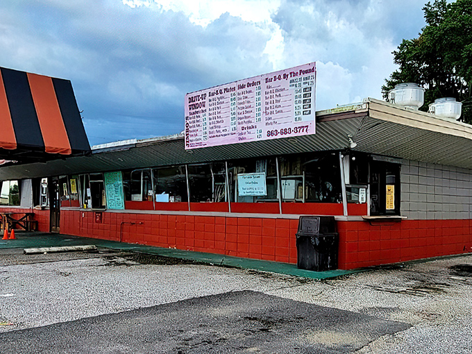 That red exterior isn't just a building—it's a landmark that locals use when giving directions to out-of-towners.