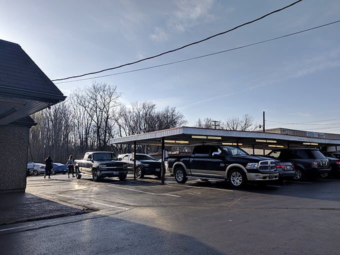 The parking area fills with vehicles of all kinds&mdash;each driver united by the universal language of "I need that root beer float."