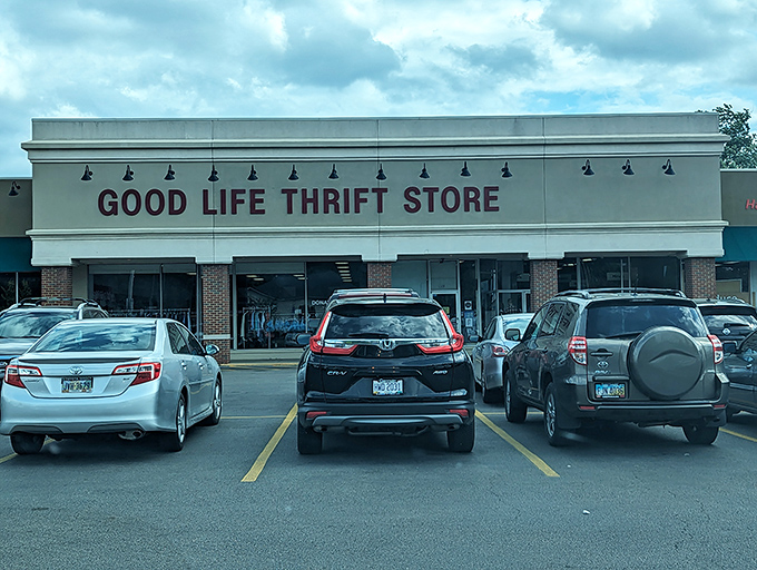 The parking lot fills with treasure hunters' vehicles, modern-day prospectors whose gold rush happens between these walls.