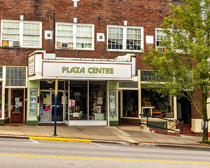The Plaza Centre's vintage marquee whispers promises of community gatherings where neighbors still actually know each other's names and favorite snacks.