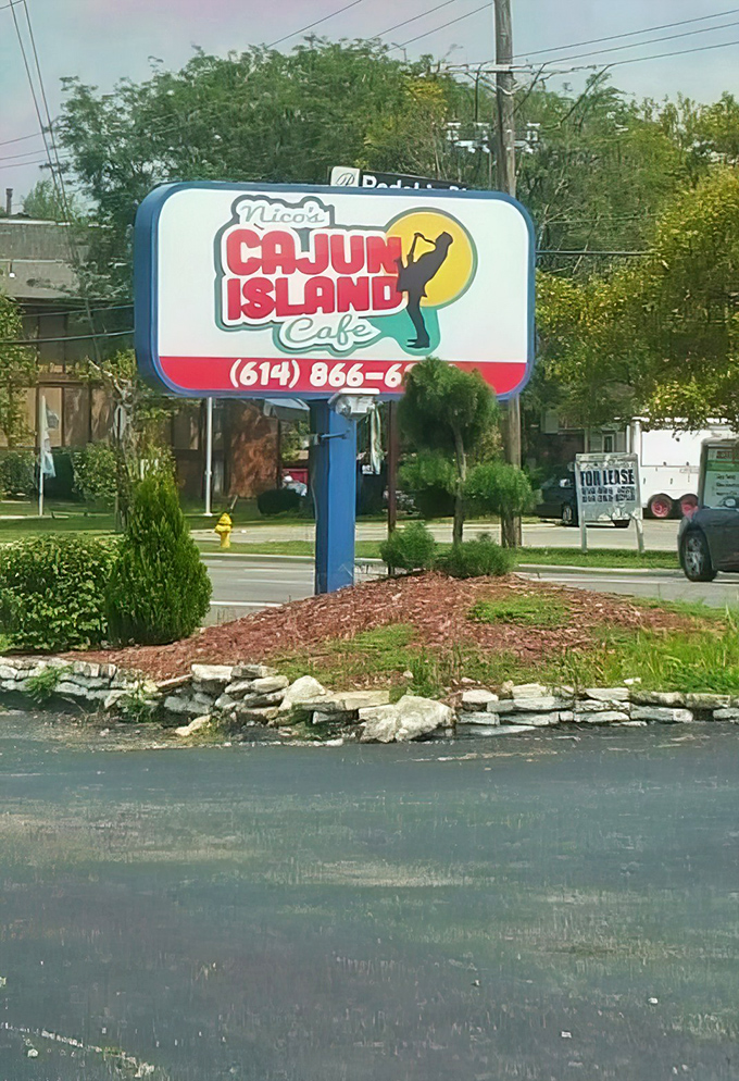 "Nico's Cajun Island Cafe" &ndash; the roadside sign that separates those in the know from those who haven't yet discovered this hidden gem.