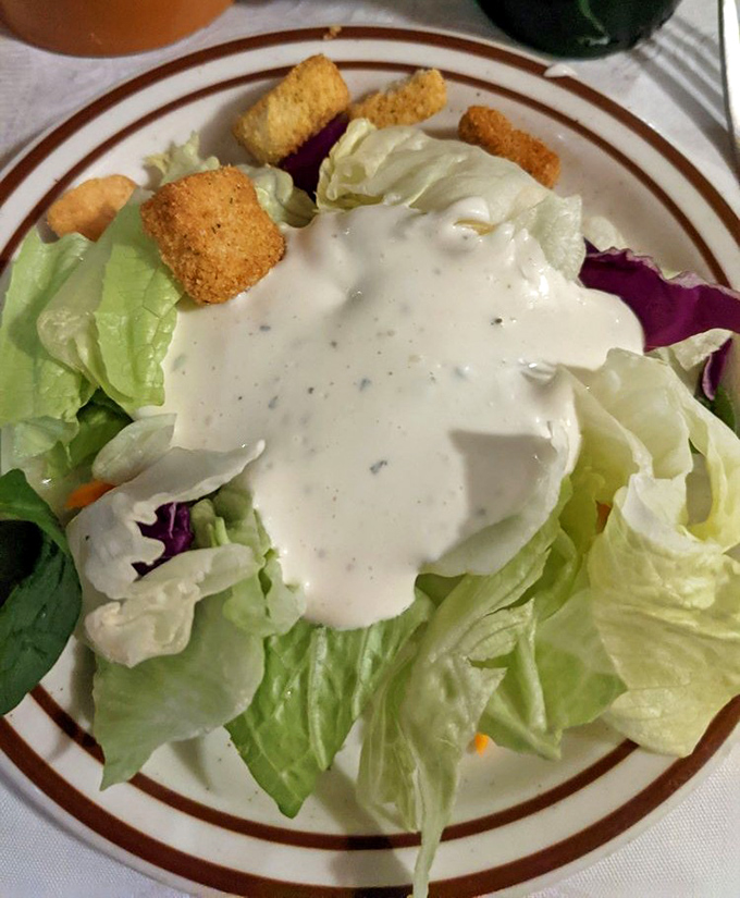 Even the salads here get the royal treatment, proving every dish deserves attention and care. 