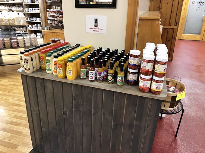 A rainbow of sauces and condiments that promise to transform ordinary meals into extraordinary experiences. That's not just BBQ sauce&mdash;it's liquid magic.