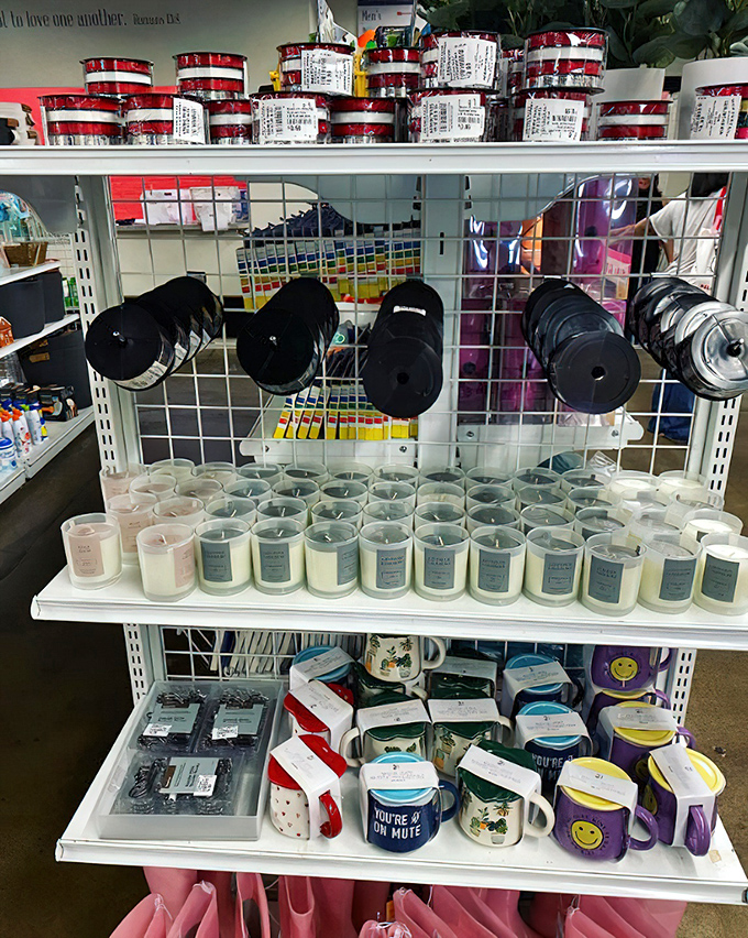 Scented candles and mugs with sassy sayings&mdash;the impulse buy section that ensures you never leave with just what you came for.