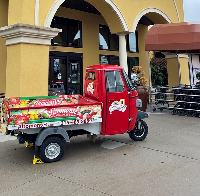 The ultimate Italian status symbol isn't a Ferrari but this adorable three-wheeled Ape truck, bringing old-world charm to Pennsylvania parking lots.